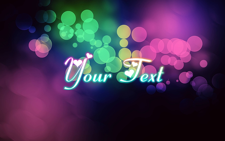Glow Rainbow Text Effect Generator